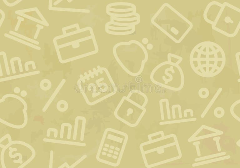 Finance and Banking Seamless Background Stock Vector - Illustration of ...