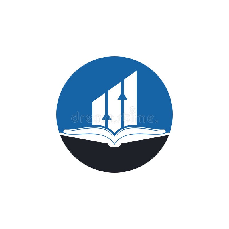 Finance Book Logo Design. Business Growth Education Logo Stock Vector ...