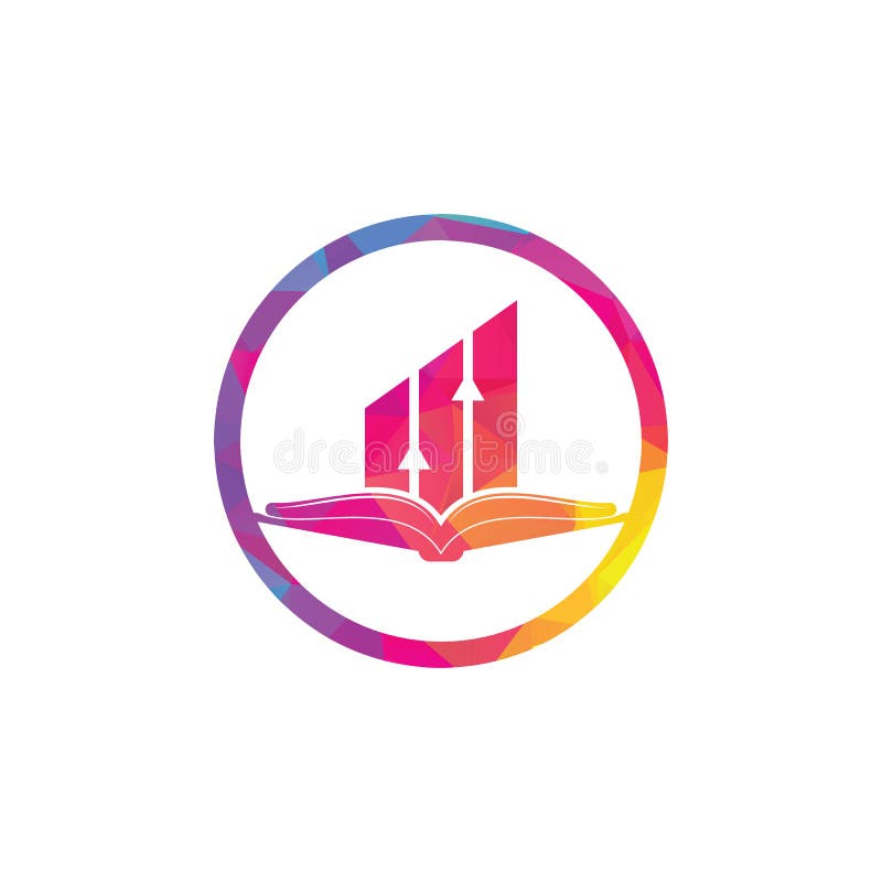 Finance Book Logo Design. Business Growth Education Logo Stock Vector ...