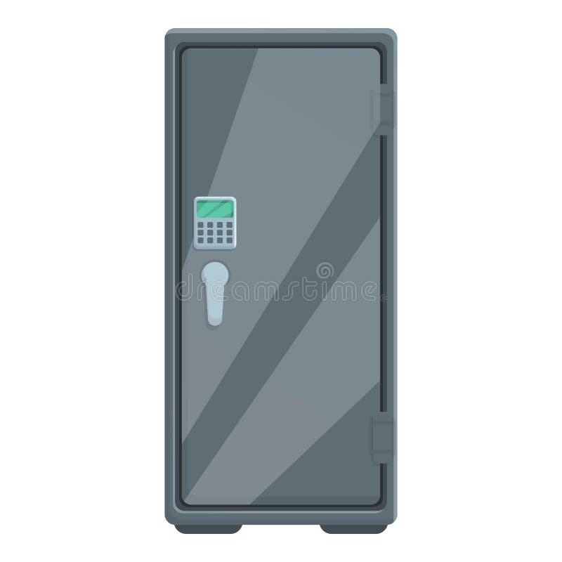 Finance Box Icon Cartoon . Bank Safe Stock Illustration - Illustration ...