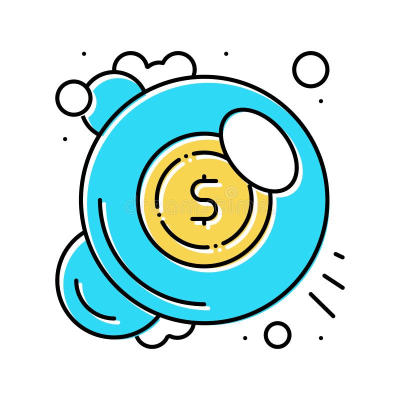 Finance Bubble Color Icon Vector Illustration Stock Vector ...