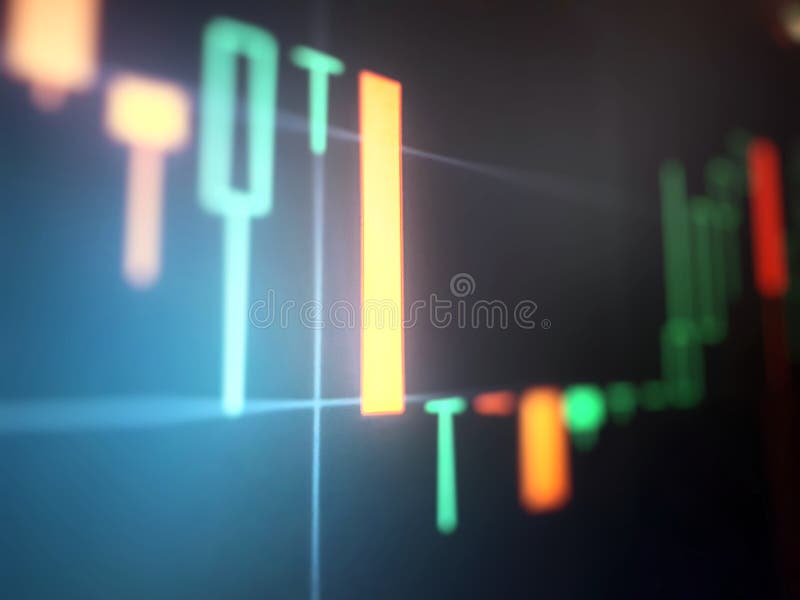Finance Business Graph Which Including of Up Trend and Down Trend Stock ...