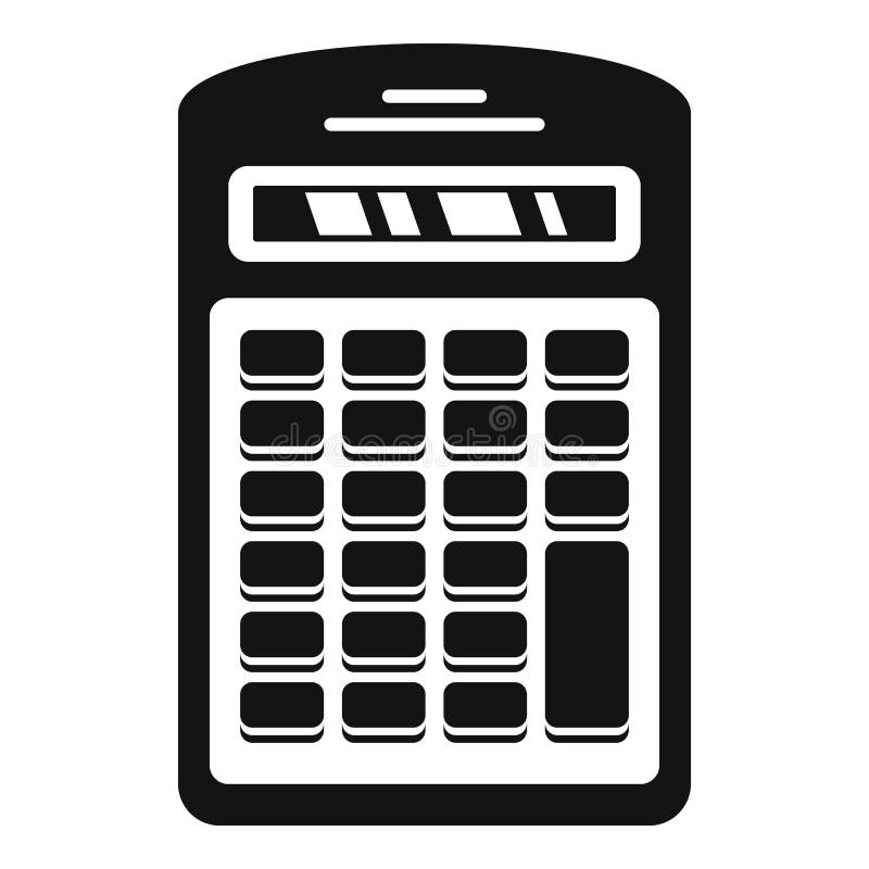 Finance Calculator Icon, Simple Style Stock Vector - Illustration of ...