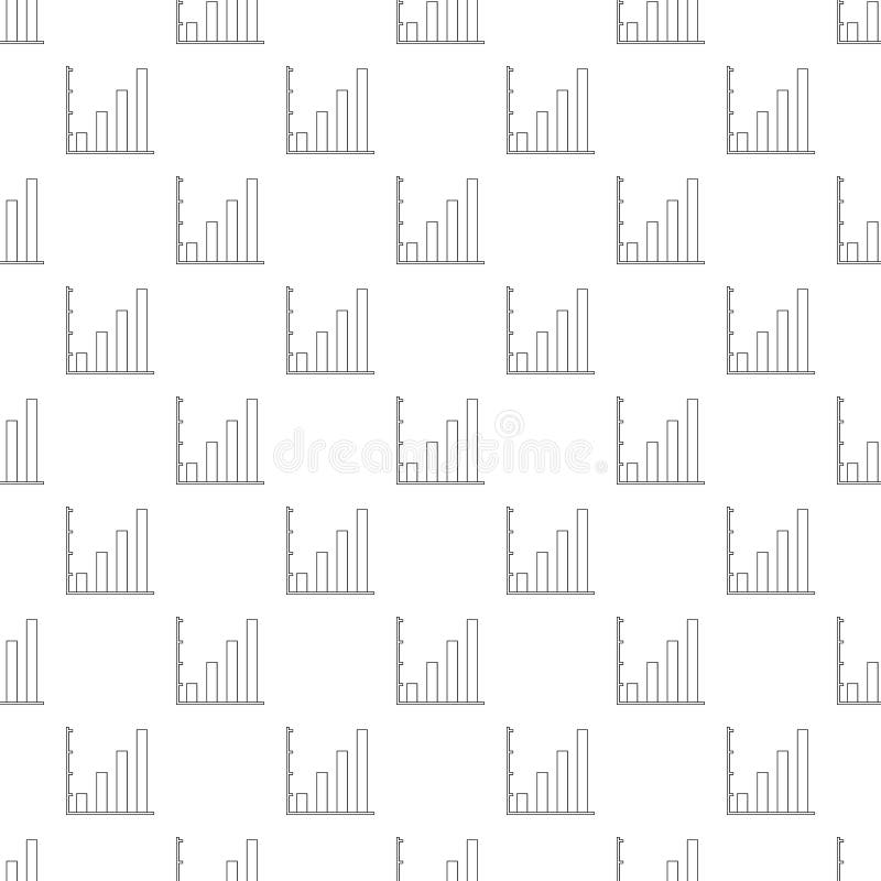 Finance Chart Pattern Vector Seamless Stock Vector - Illustration of ...