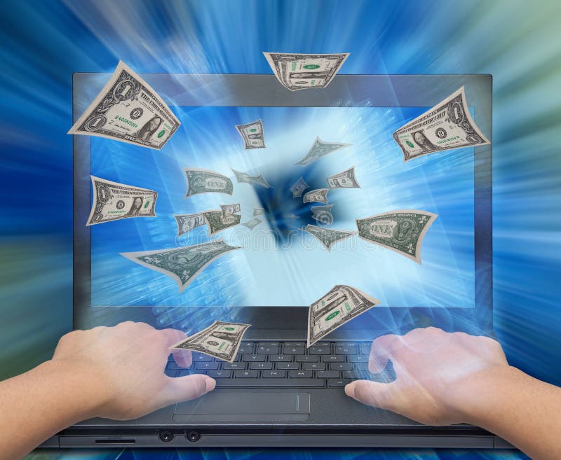 Internet money stock photo. Image of banknote, earn, background - 4492566