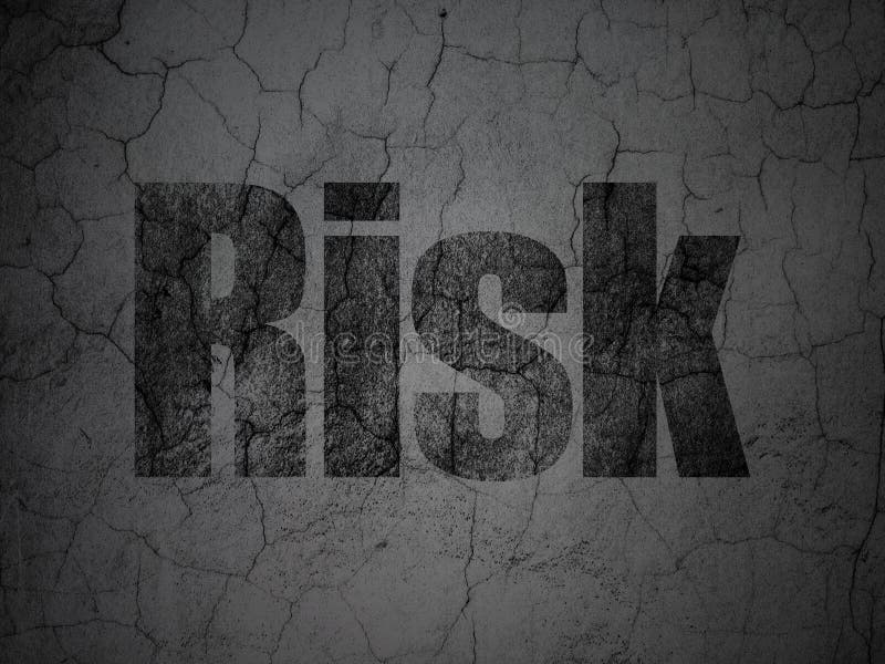 Finance Concept: Risk on Grunge Wall Background Stock Image - Image of ...