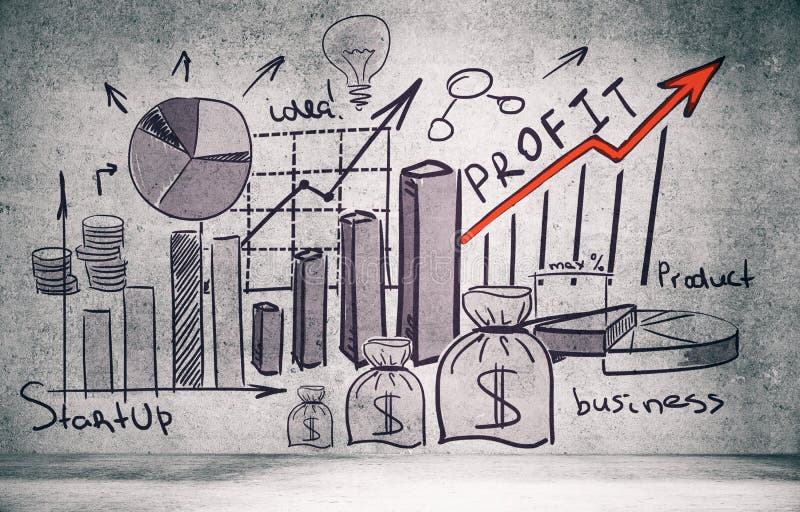 Finance concept stock illustration. Illustration of diagram - 87696067