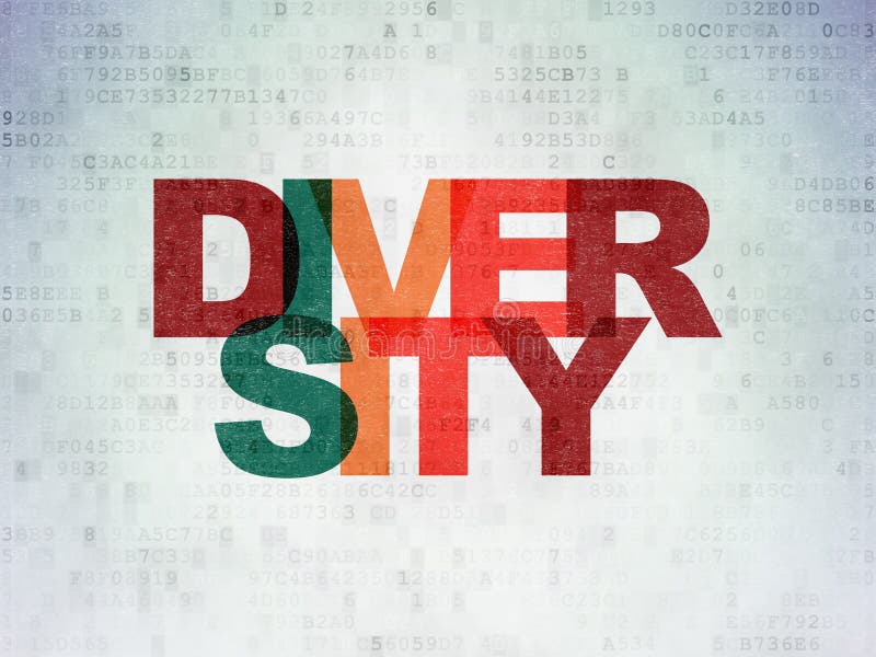 Diversity of Data Cloud stock illustration. Illustration of code - 47938740