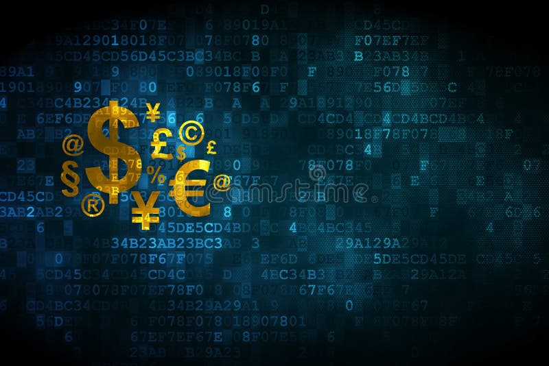 Digital Money Background stock illustration. Illustration of layer - 485462