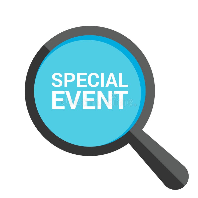 Finance Concept: Magnifying Optical Glass with Words Special Event ...