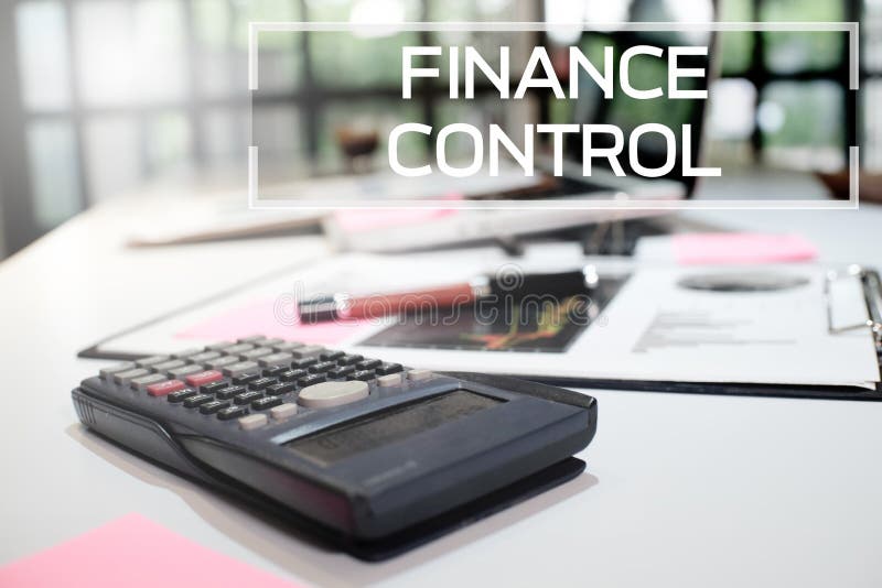 Finance Control Concept, Selective Focus Front Object on Financial ...