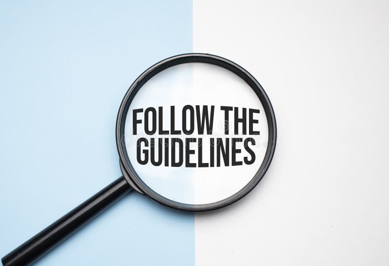 To Follow the Guidelines or Compliance To the Instructions Concept ...