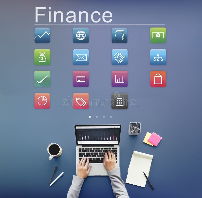 Finance Economy Application Investment Graphic Concept Stock Photo ...