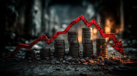 Finance Economy Crisis, Financial Decrease, Rate Business Fall, Money ...