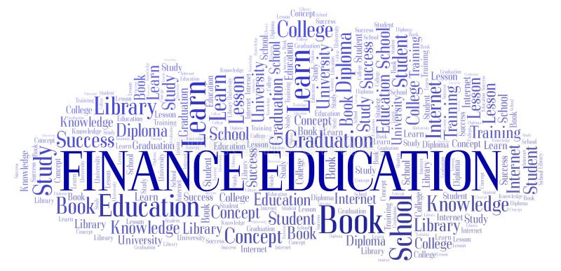Finance Education Word Cloud Stock Illustration - Illustration of text ...