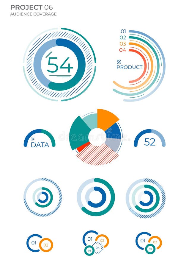 Finance Elements Commercial Charts. Abstract Vector Illustration. Stock ...