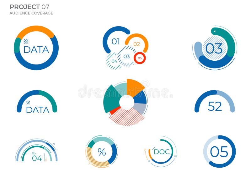 Finance Elements Commercial Charts. Abstract Visual Vector Illustration ...