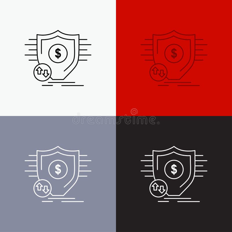 Finance, Financial, Money, Secure, Security Icon Over Various ...