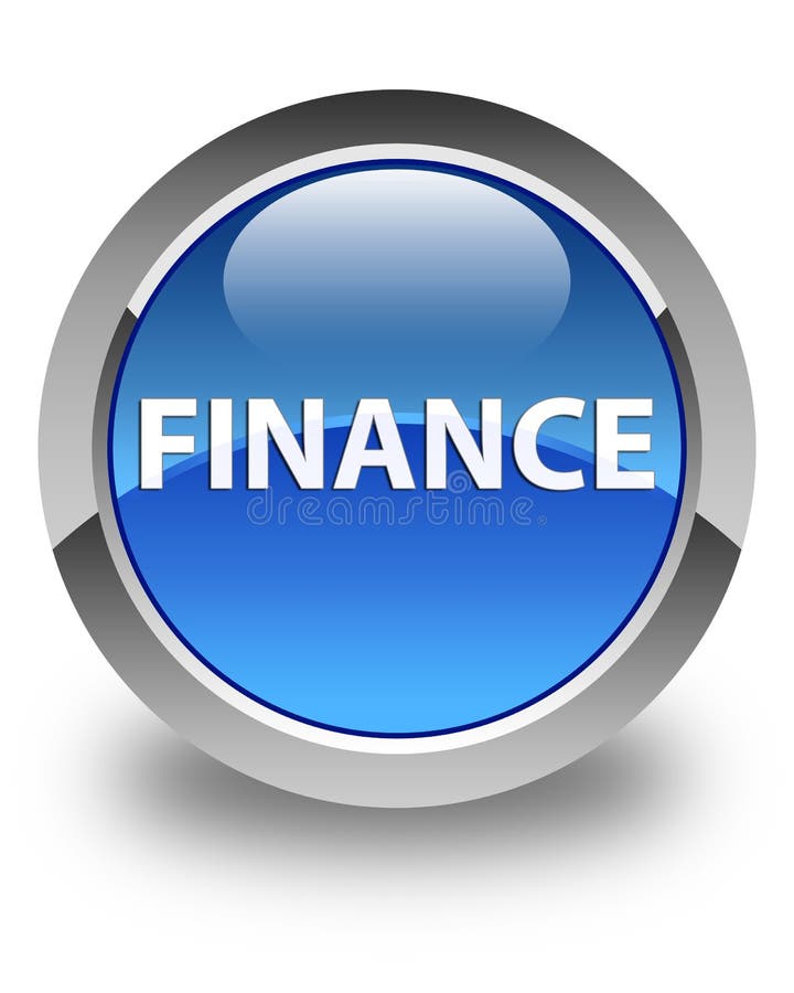Finance Glossy Blue Round Button Stock Illustration - Illustration of ...