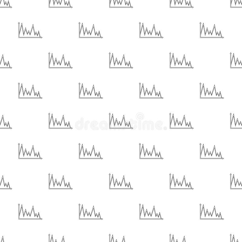 Finance Graph Pattern Vector Seamless Stock Vector - Illustration of ...