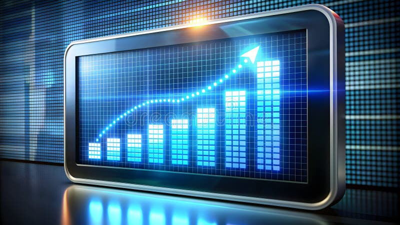 Finance Graph on Tablet Pc Screen, 3d Render. Computer Digital Drawing ... Finance Graph on Tablet Pc Screen, 3d Render. Computer Digital Drawing ...