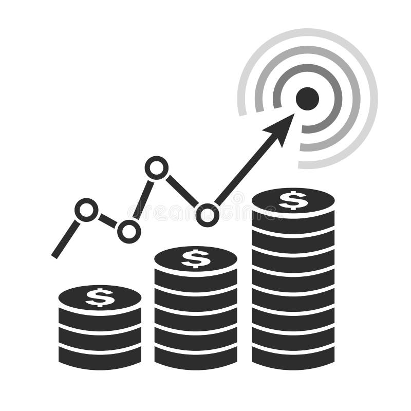 Finance growth vector icon stock vector. Illustration of economic ...