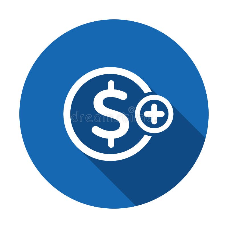 Finance Icon with Add Sign. Finance Icon and New, Plus, Positive Symbol ...
