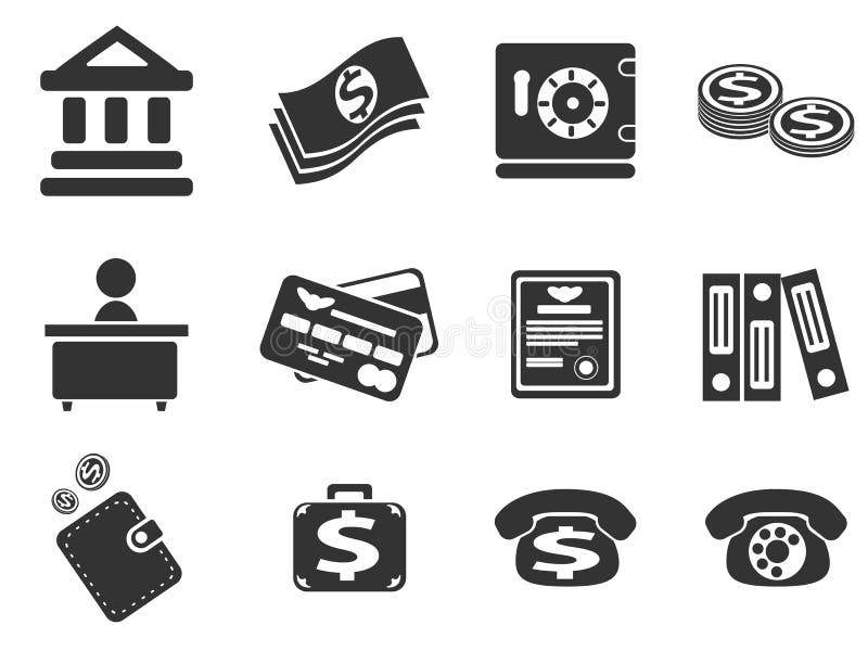 Finance icon set stock vector. Illustration of growth - 66098955