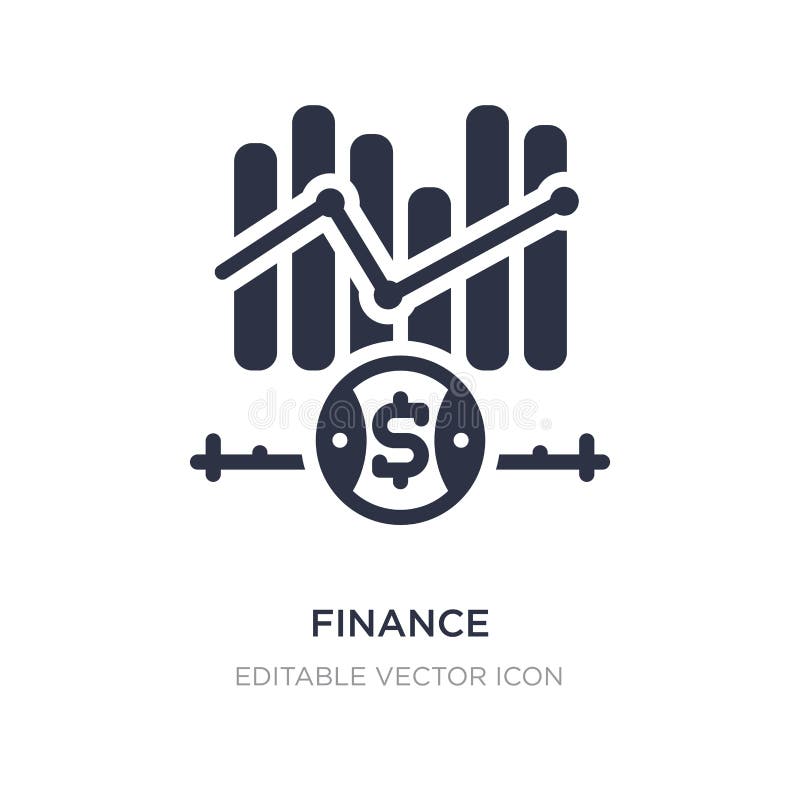 Finance Icon on White Background. Simple Element Illustration from ...