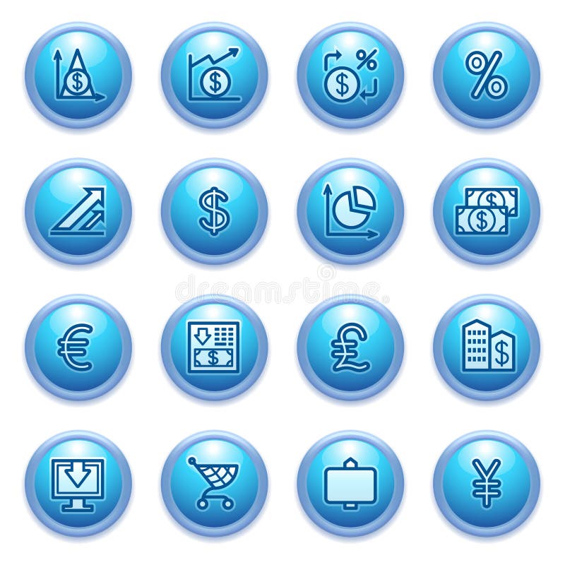 Finance web icons stock vector. Illustration of deposit - 10975351
