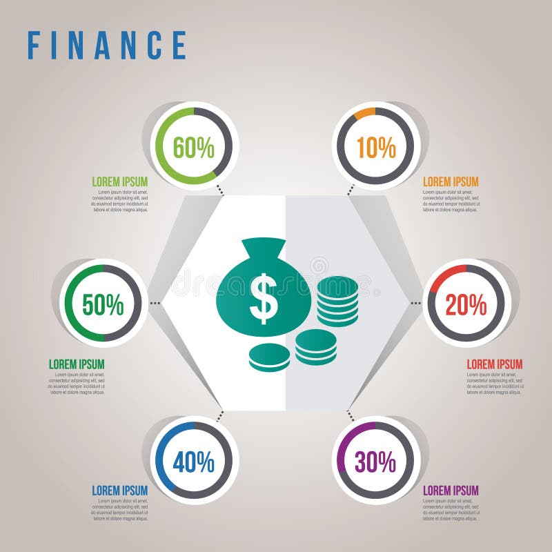 Finance Infographic. Vector Illustration Decorative Design Stock Vector ...