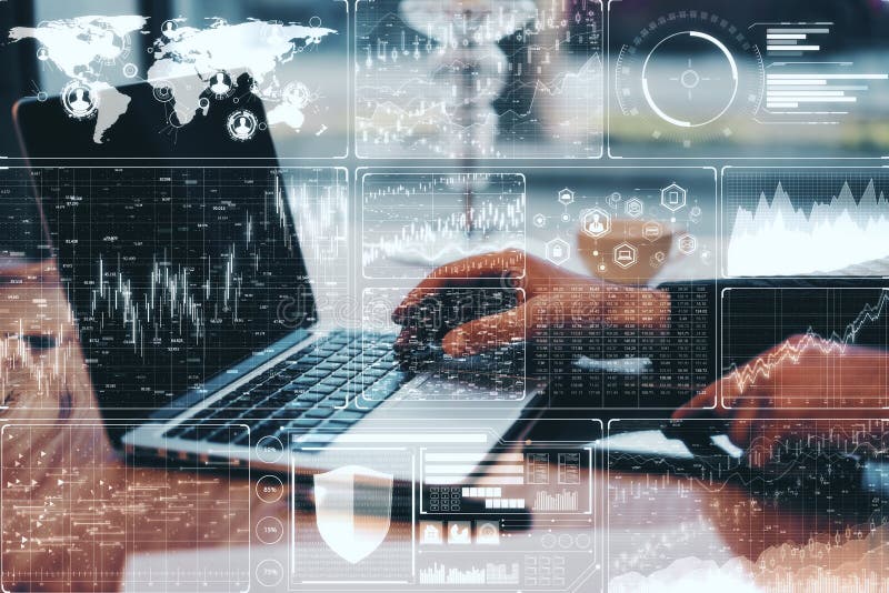 Finance and Innovation Concept Stock Image - Image of internet, graph ...