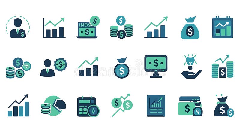 Finance and Investment Icons: a Practical Visual Guide Stock ...