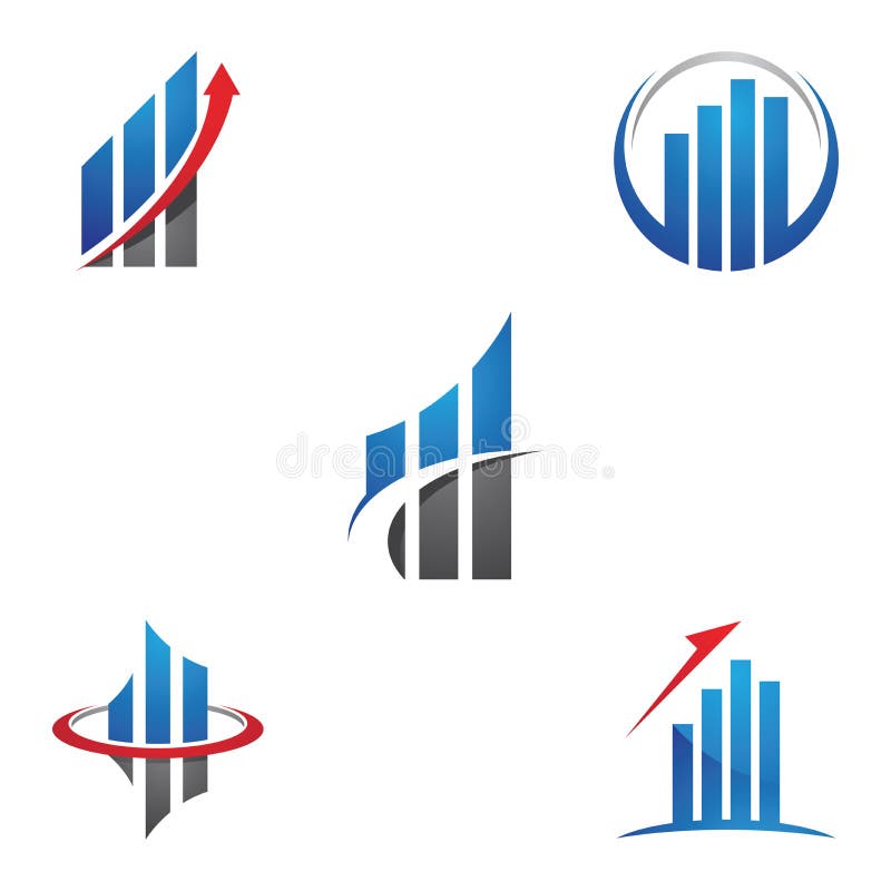 Finance Logo Design Vector Illustration. Stock Vector - Illustration of ...