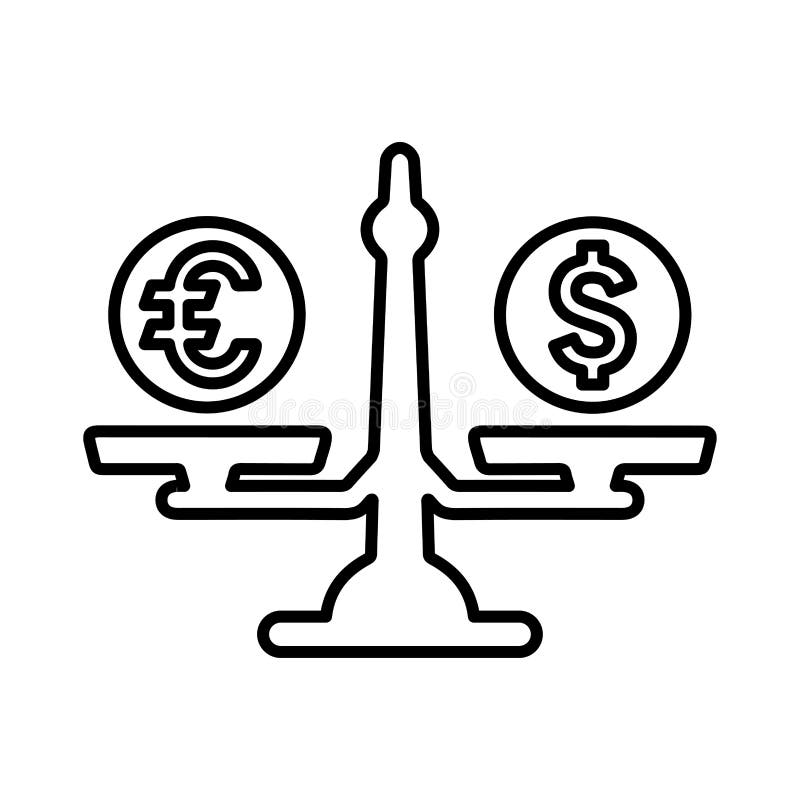 Finance, Money, Compare Line Icon. Outline Vector Stock Vector ...