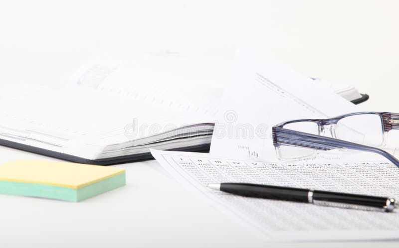 Finance Notepad and Documentation Stock Photo - Image of chart ...