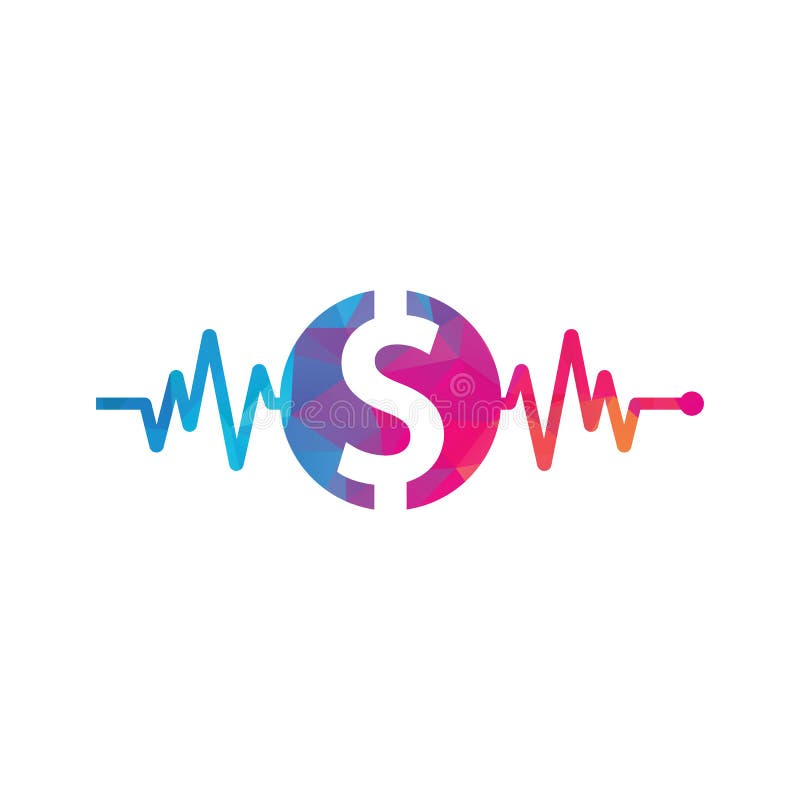 Finance Pulse Logo Designs Concept. Stock Vector - Illustration of ...