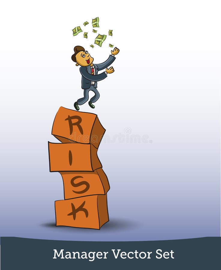 Finance Risk Concept Isolated on White Background. Vector Stock Vector ...
