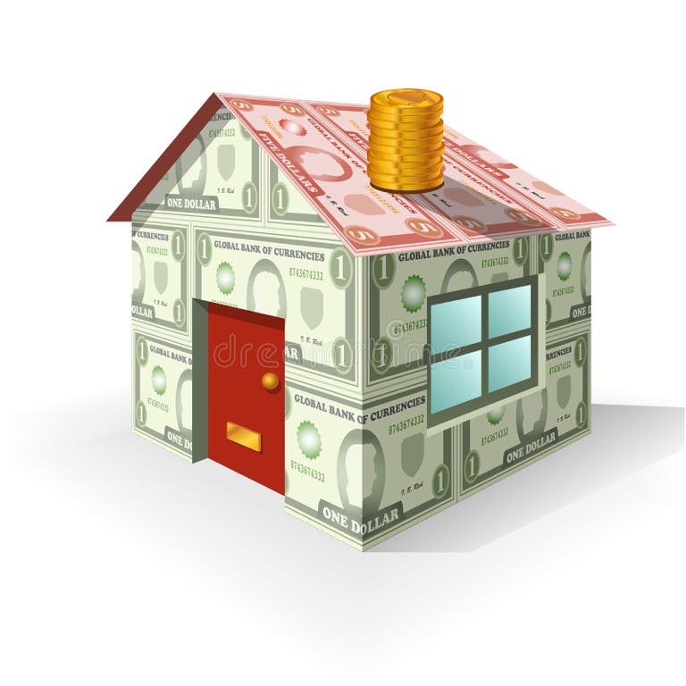 Finance - Set 1 - House of Money Stock Vector - Illustration of equity ...