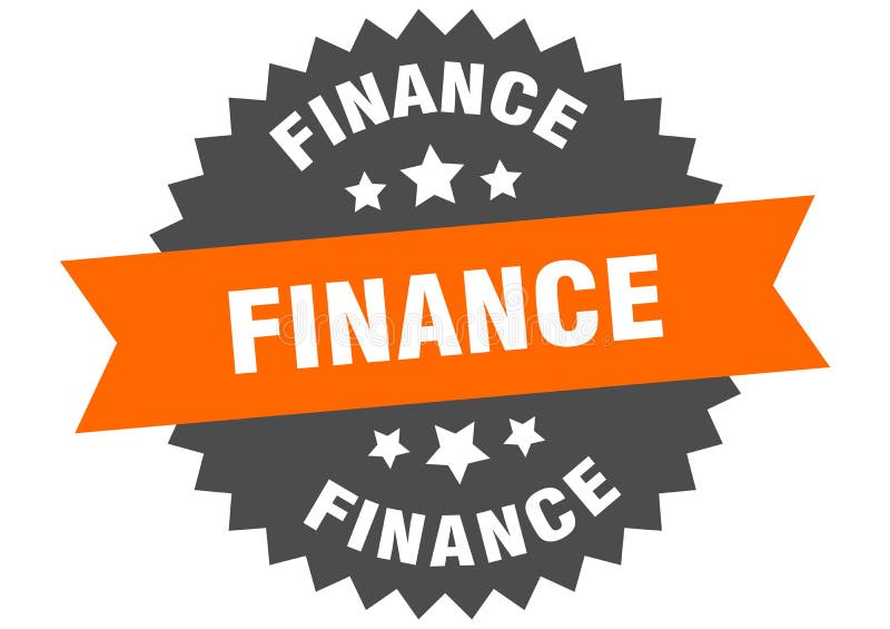 Finance Sign. Finance Circular Band Label. Finance Sticker Stock Vector ...