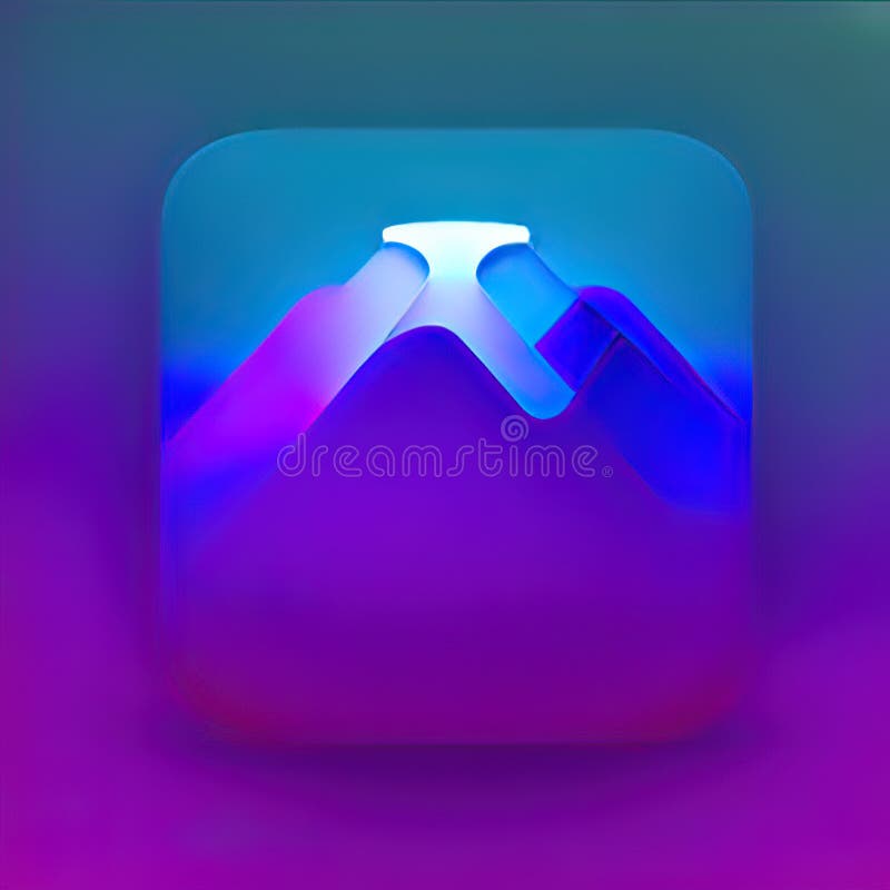 Finance Software App Icon. Generative AI. Stock Photo - Image of life ...