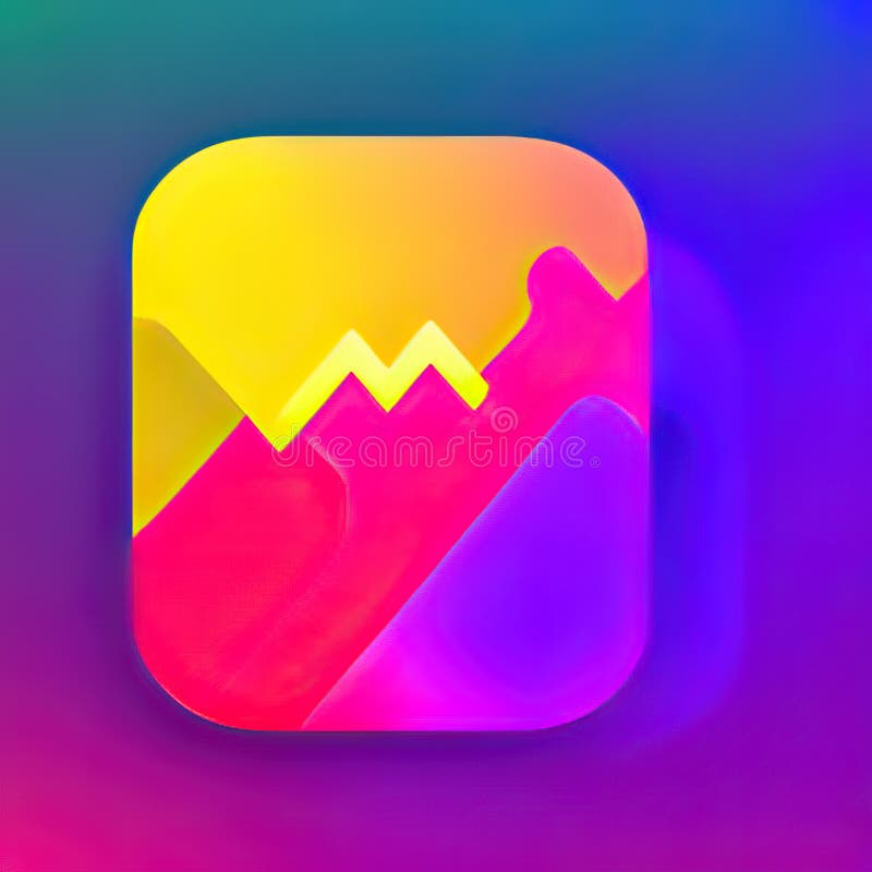 Finance Software App Icon. Generative AI. Stock Photo - Image of life ...