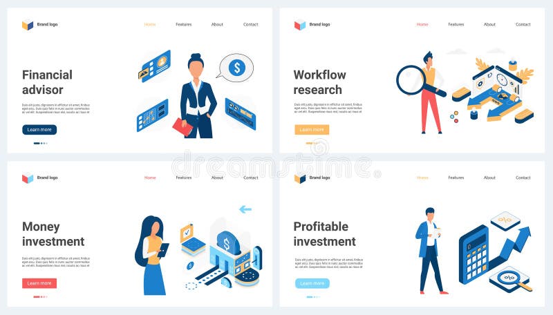 Finance Solutions, Organization Process, Business Data Analysis Set ...