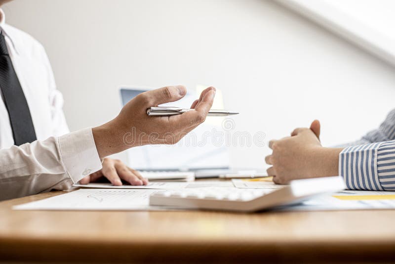 Finance Staff are Presenting Financial Information To Finance Managers ...