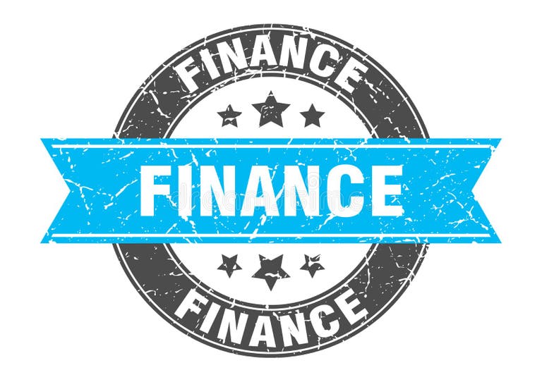 Finance stamp stock vector. Illustration of seal, round - 196579967