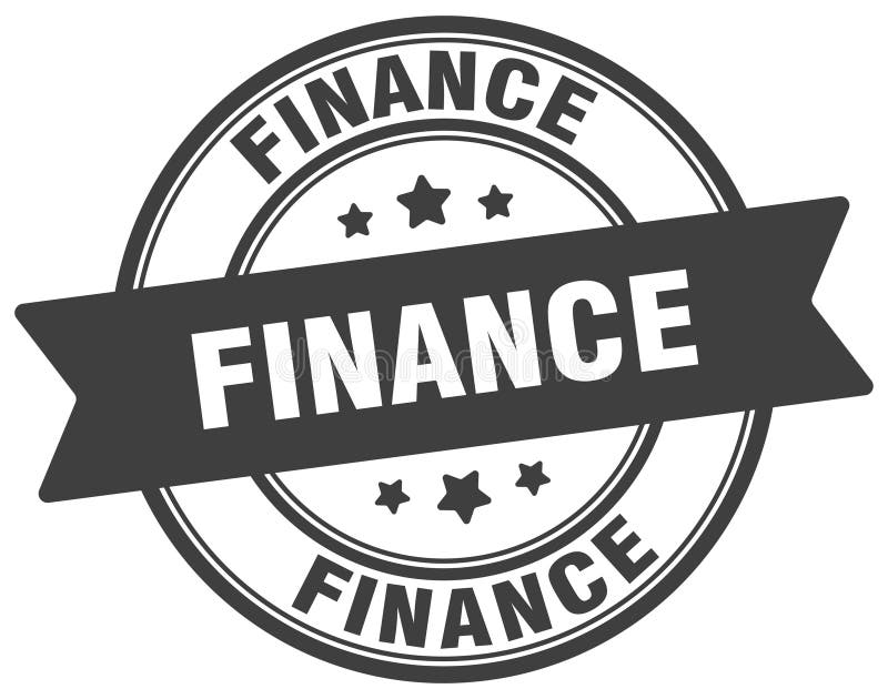 Finance Stamp. Finance Label on Transparent Background. Round Sign ...