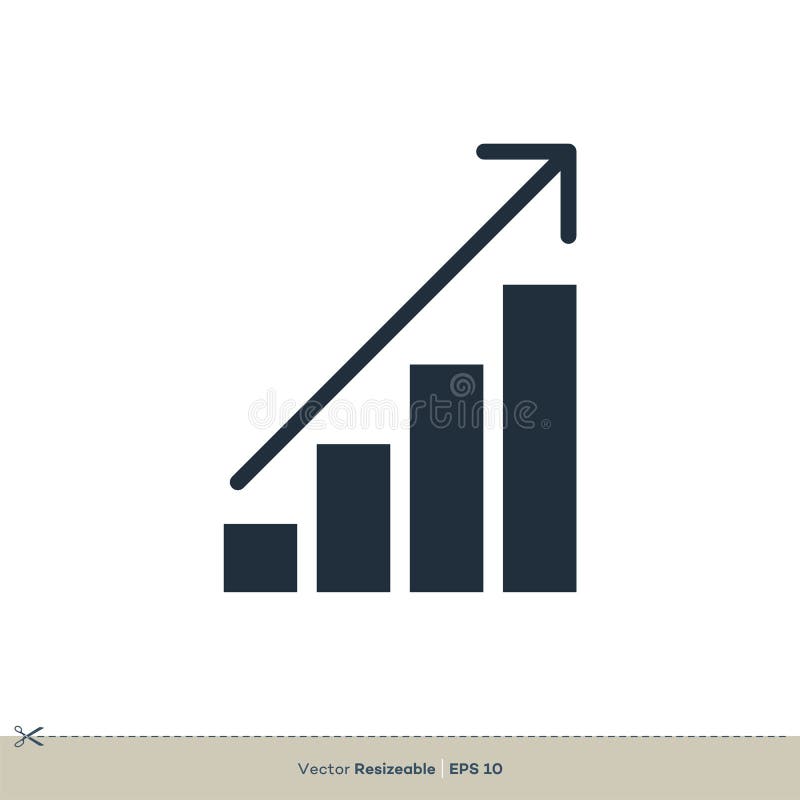 Finance Stock Chart Logo Template, Stock Exchange Vector Illustration ...