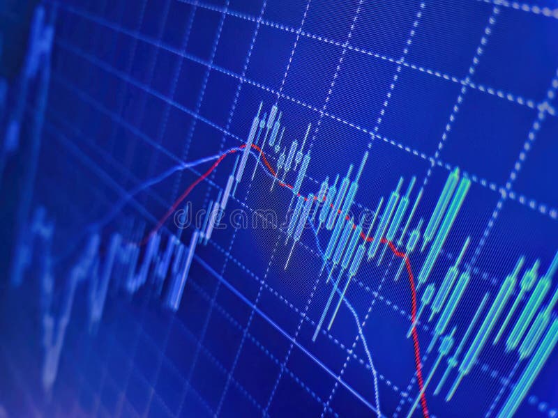 Finance and Stock Concept, Analysis Stock, Forex Concept. Display of ...
