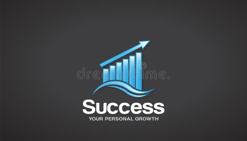 Finance Success Logo Vector Graphic Design Stock Vector - Illustration ...