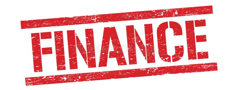 FINANCE Text on Red Vintage Lines Stamp Stock Illustration ...